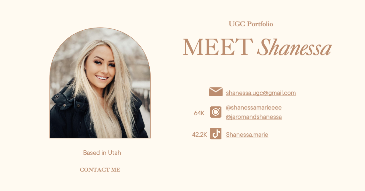 Shanessa UGC Portfolio